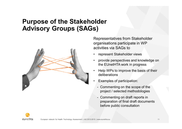 EUnetHTA Training course for Stakeholders - Brief introduction to ...