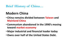 Brief introduction to history of china and its administrative divisions ...
