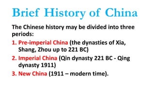 Brief introduction to history of china and its administrative divisions ...