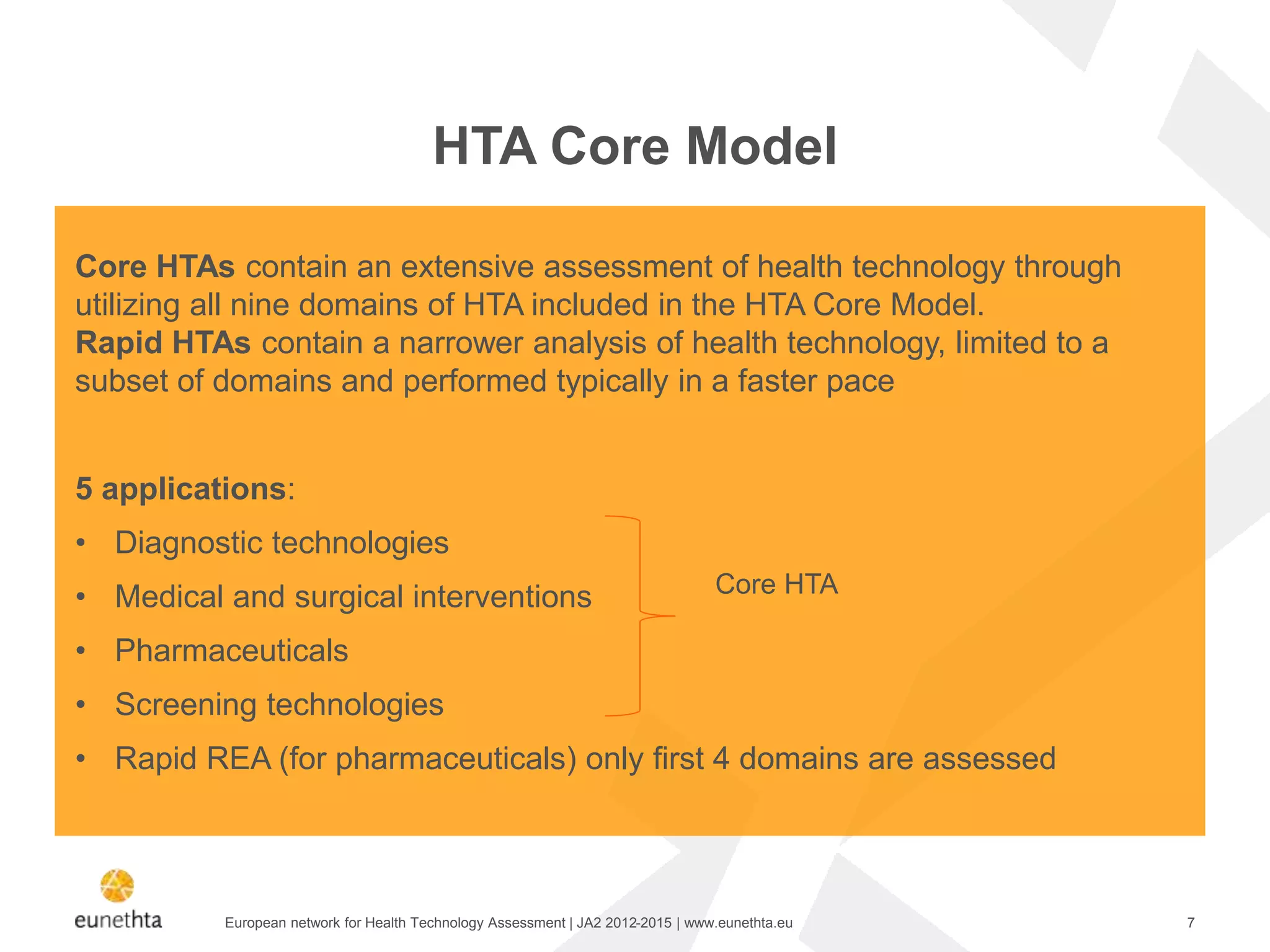 The HTA Core Model® A brief introduction | PPTX