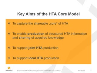 The HTA Core Model® A brief introduction | PPTX