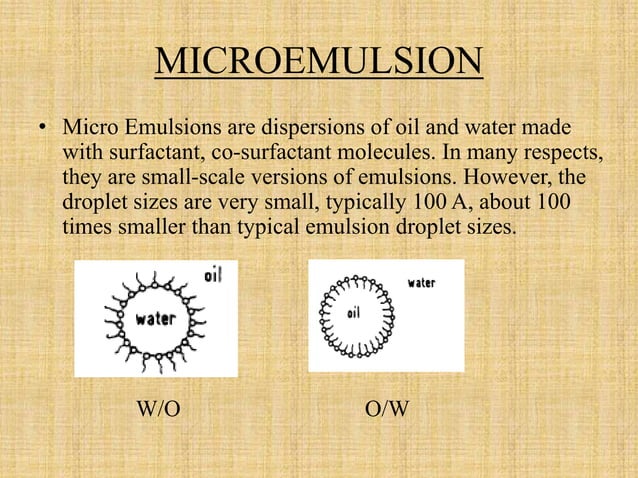 Brief introduction to multiple emulsion, microemulsion, | PPTX