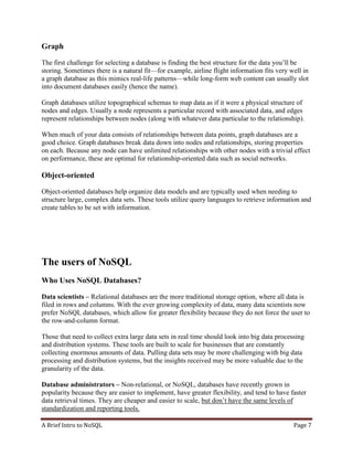 Brief introduction to NoSQL by fas mosleh | PDF