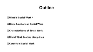 Brief introduction to social work | PPTX