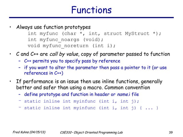 Brief introduction to the c programming language | PPT
