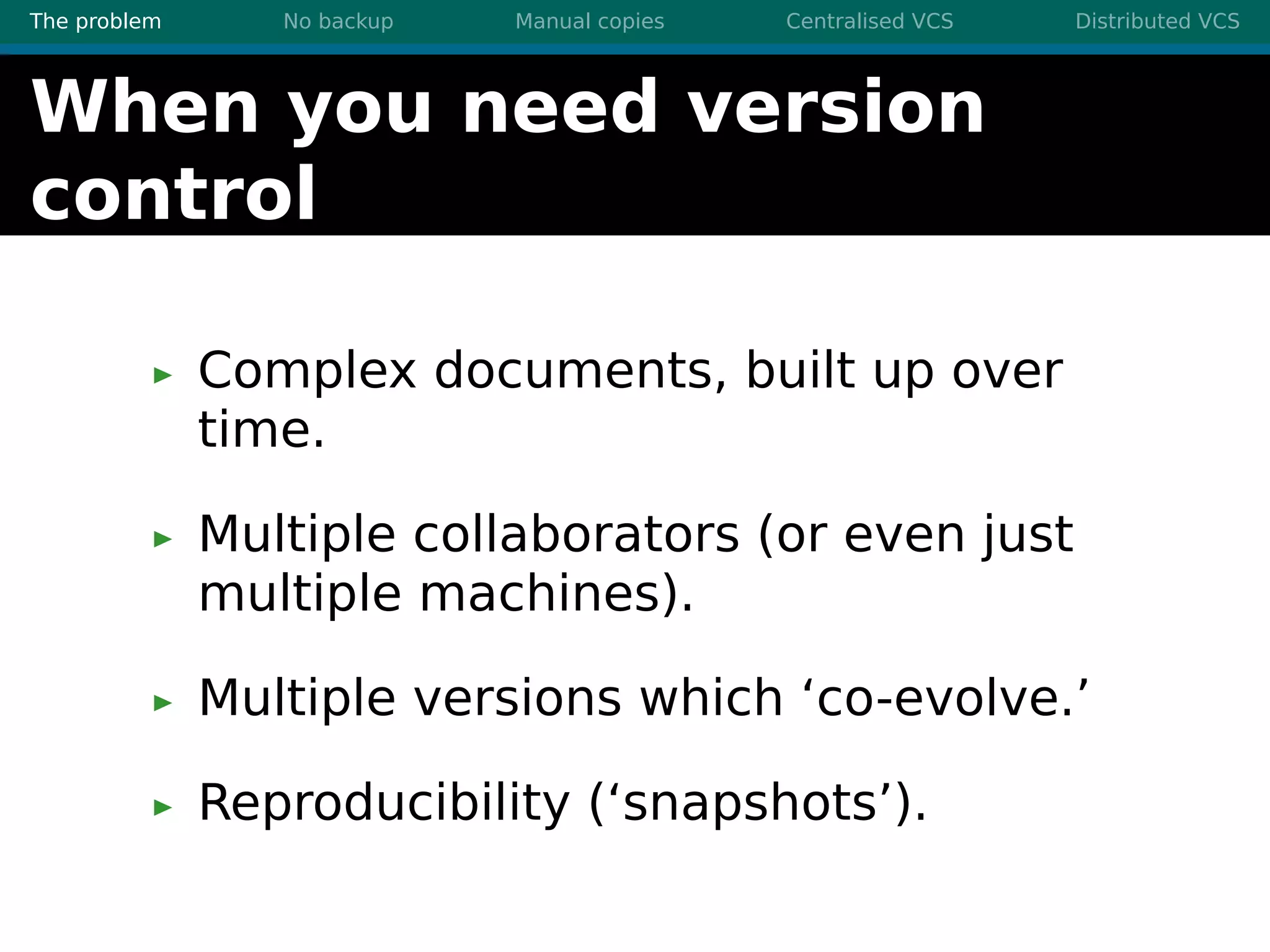 A brief introduction to version control systems | PDF