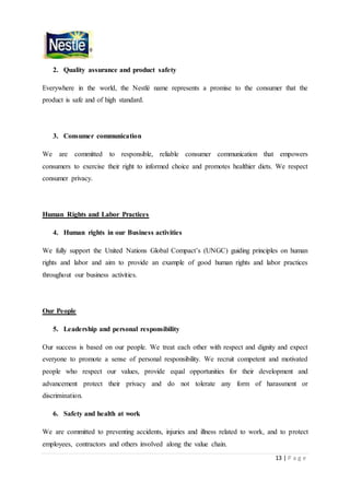 Introduction of Nestle | DOCX