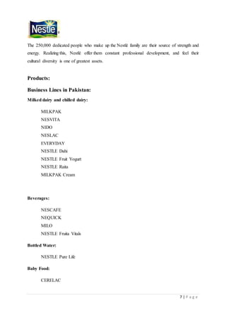 Introduction of Nestle | PDF