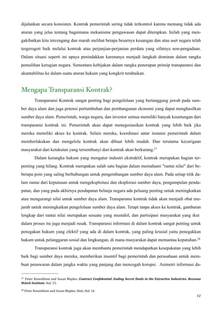 Keterbukaan Kontrak dalam EITI | PDF