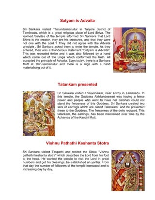 Brief life sketch of adi shankaracharya | PDF