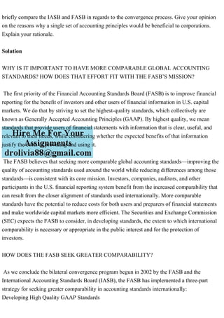 briefly compare the IASB and FASB in regards to the convergence proc.pdf