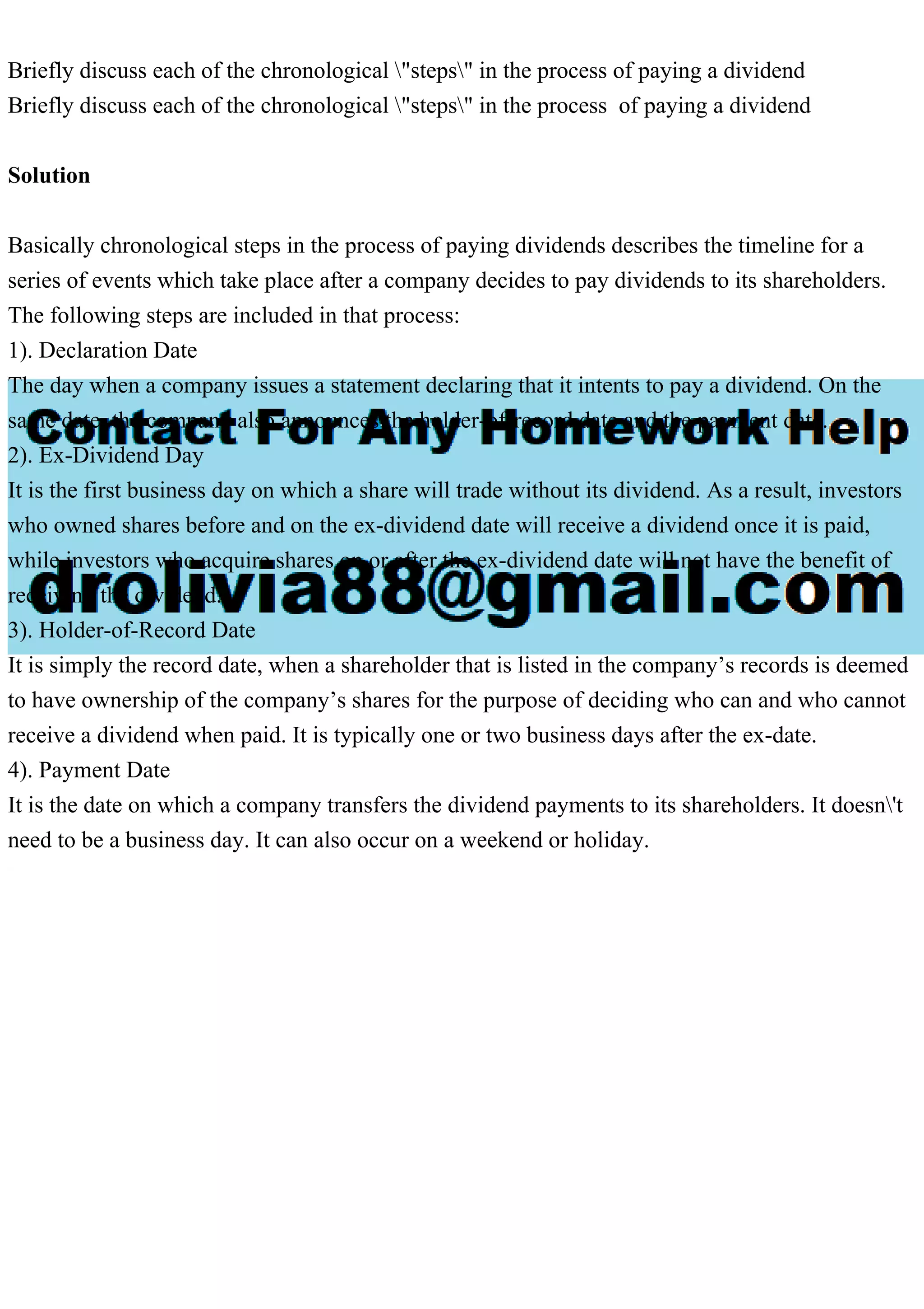 Briefly discuss each of the chronological steps in the process o.pdf | Free Download