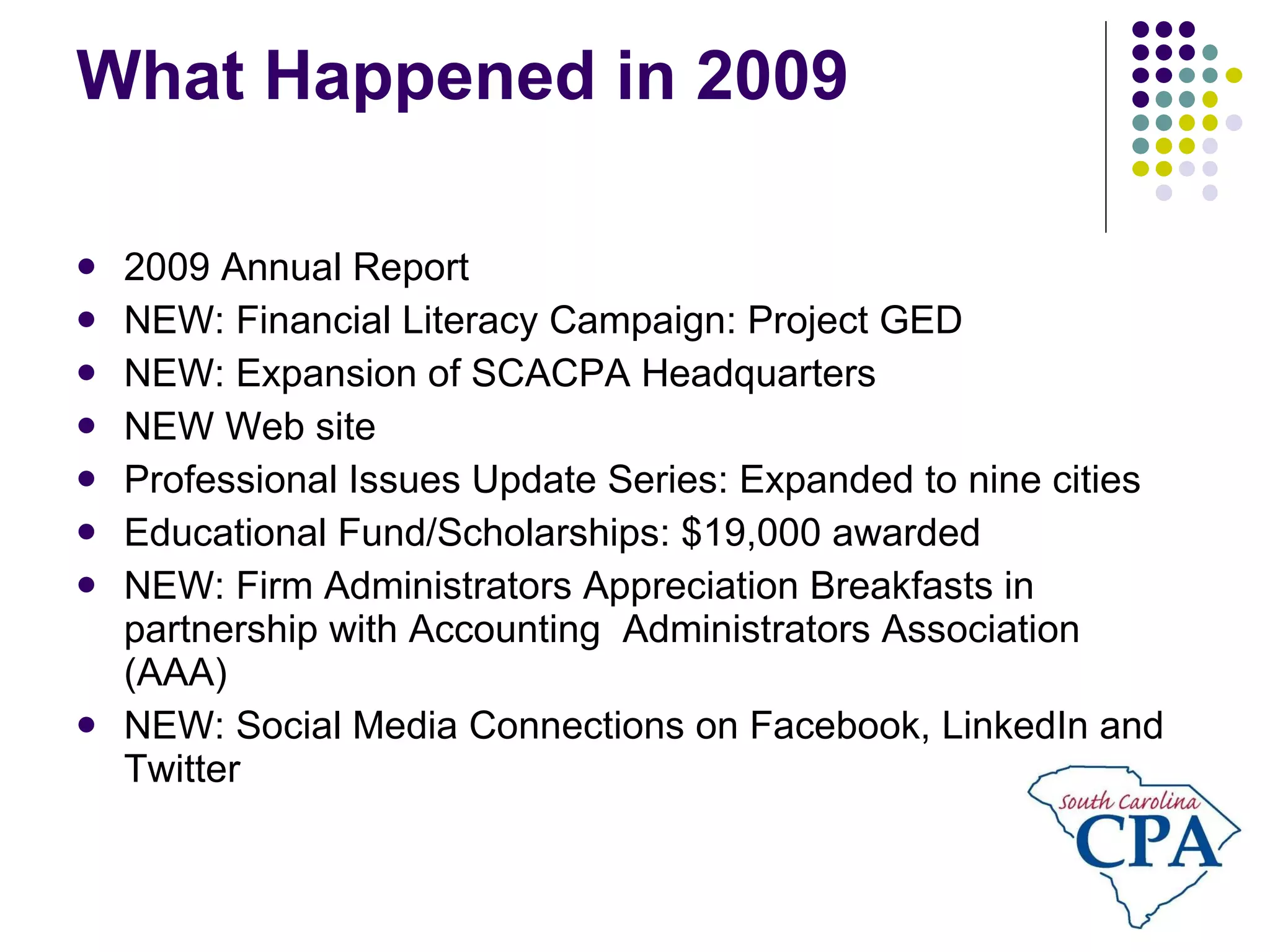 SCACPA 2010 Membership Orientation | PPT