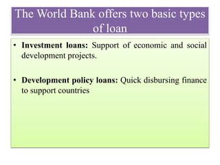 Brief note on world bank | PPTX | Business Banking & Finance | Business