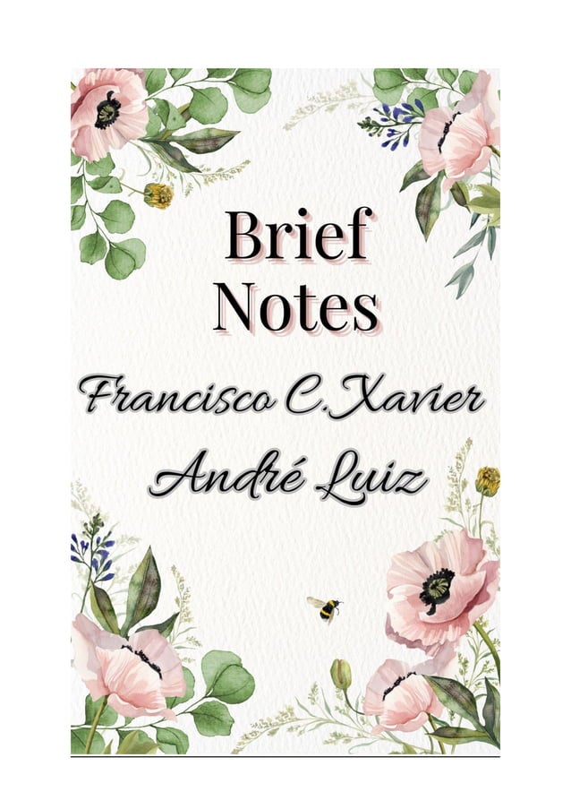 BRIEF NOTES - Francisco C. Xavier - André Luiz | PDF