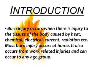 Brief Seminar on burns | PPTX