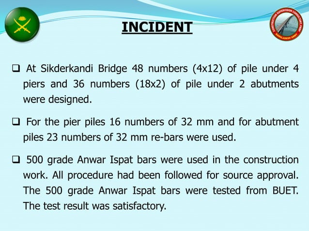 Presentation on Retrofittion of broken pile Reinforcement at Pile Cut ...