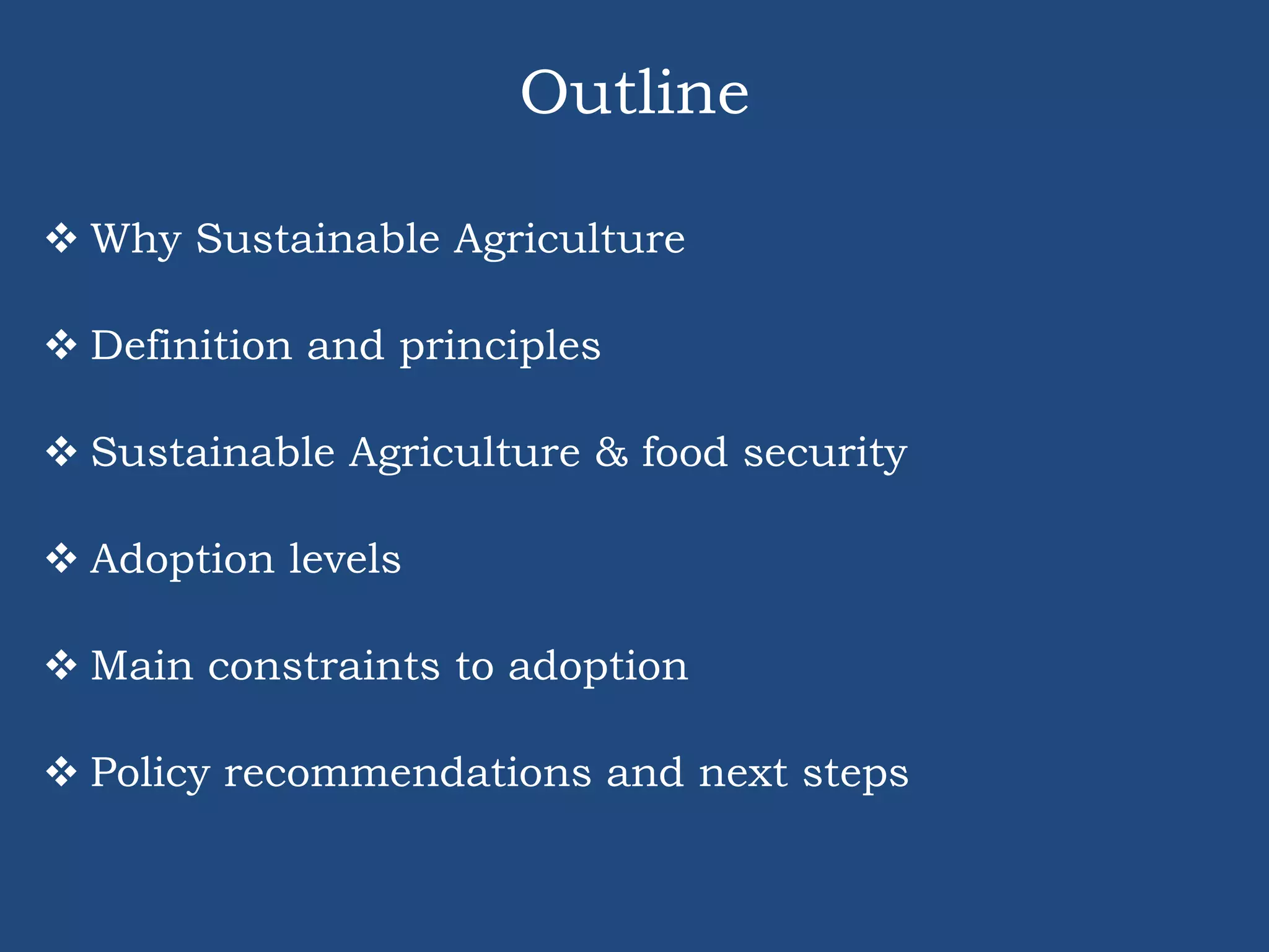 Brief On Sustainable Agriculture Precious Final | PPT | Agriculture ...