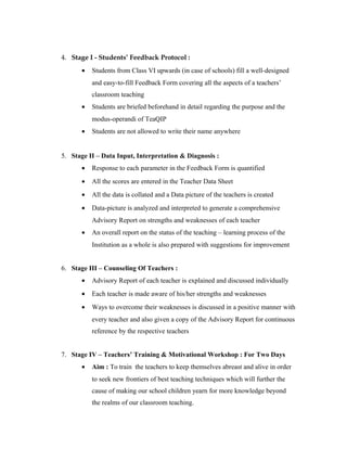 Teaching Quality Improvement Program (TeaQIP) | PDF