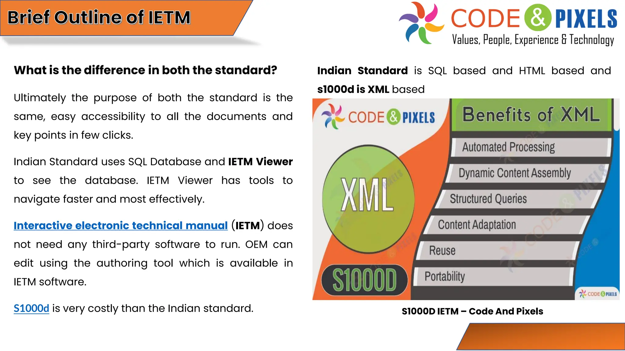 Brief Outline of (IETM) Interactive Electronic Technical Manual -Code and Pixels | PDF