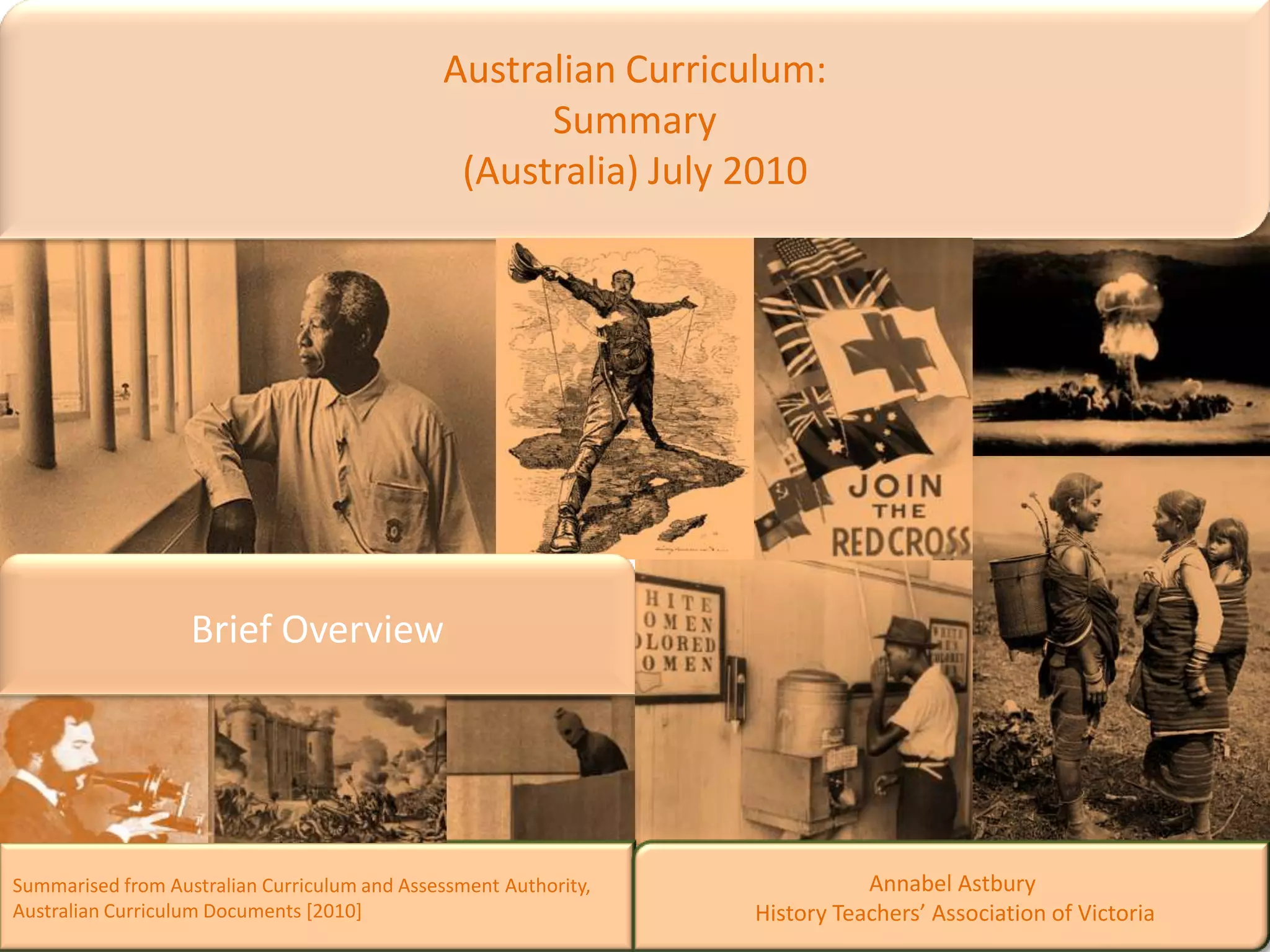 Brief overview australian curriculum | PPT