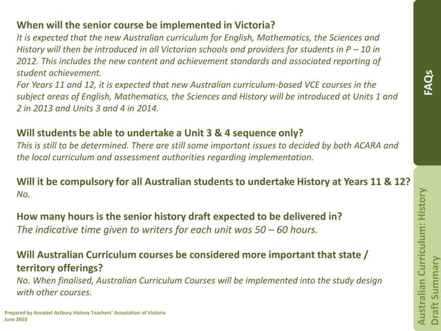 Brief overview australian curriculum | PPT