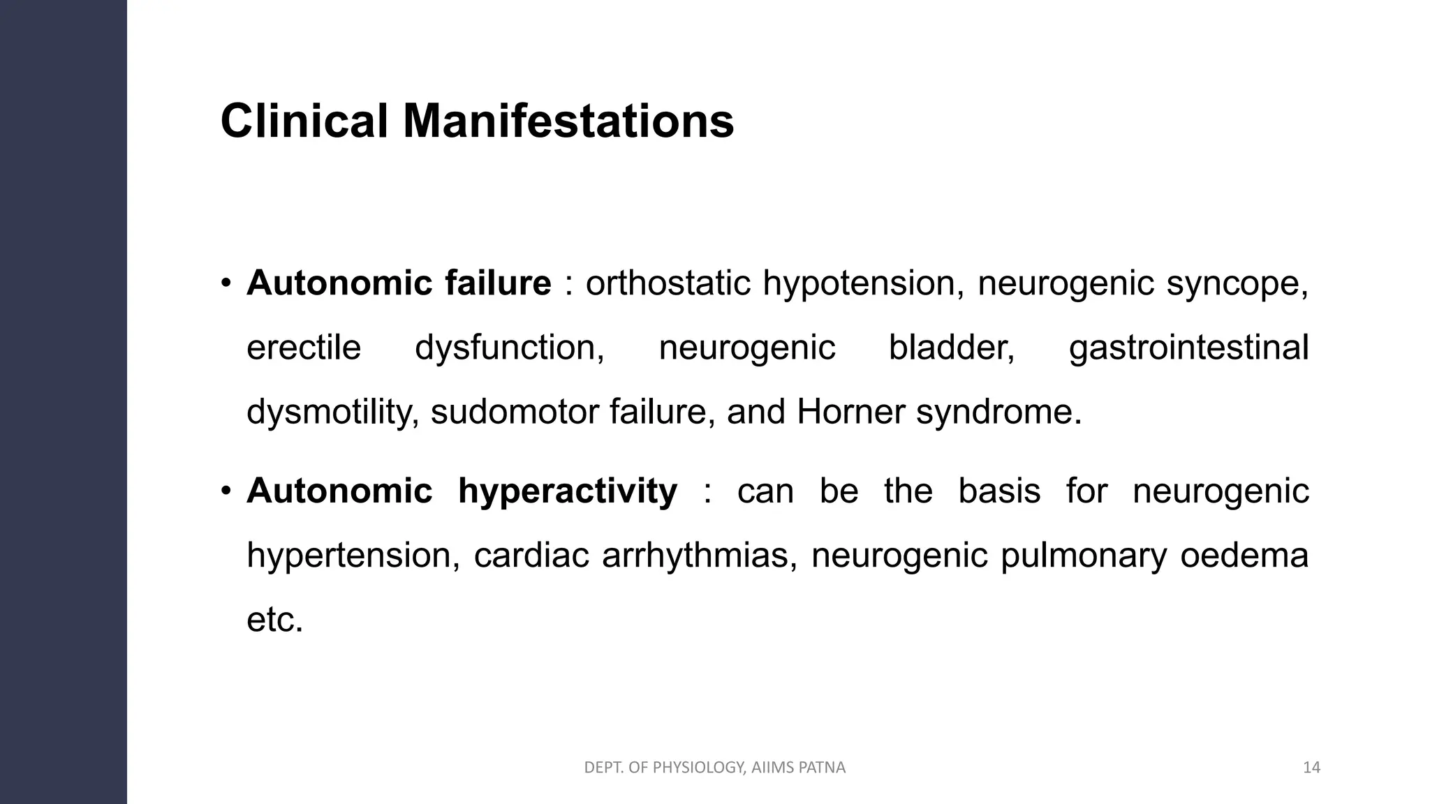 Brief Overview of Autonomic Function Tests | PPTX