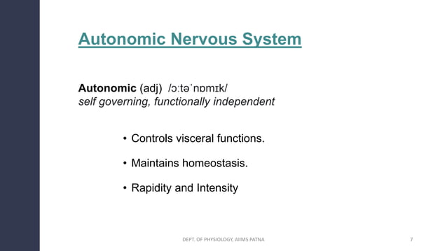 Brief Overview of Autonomic Function Tests | PPT | Free Download