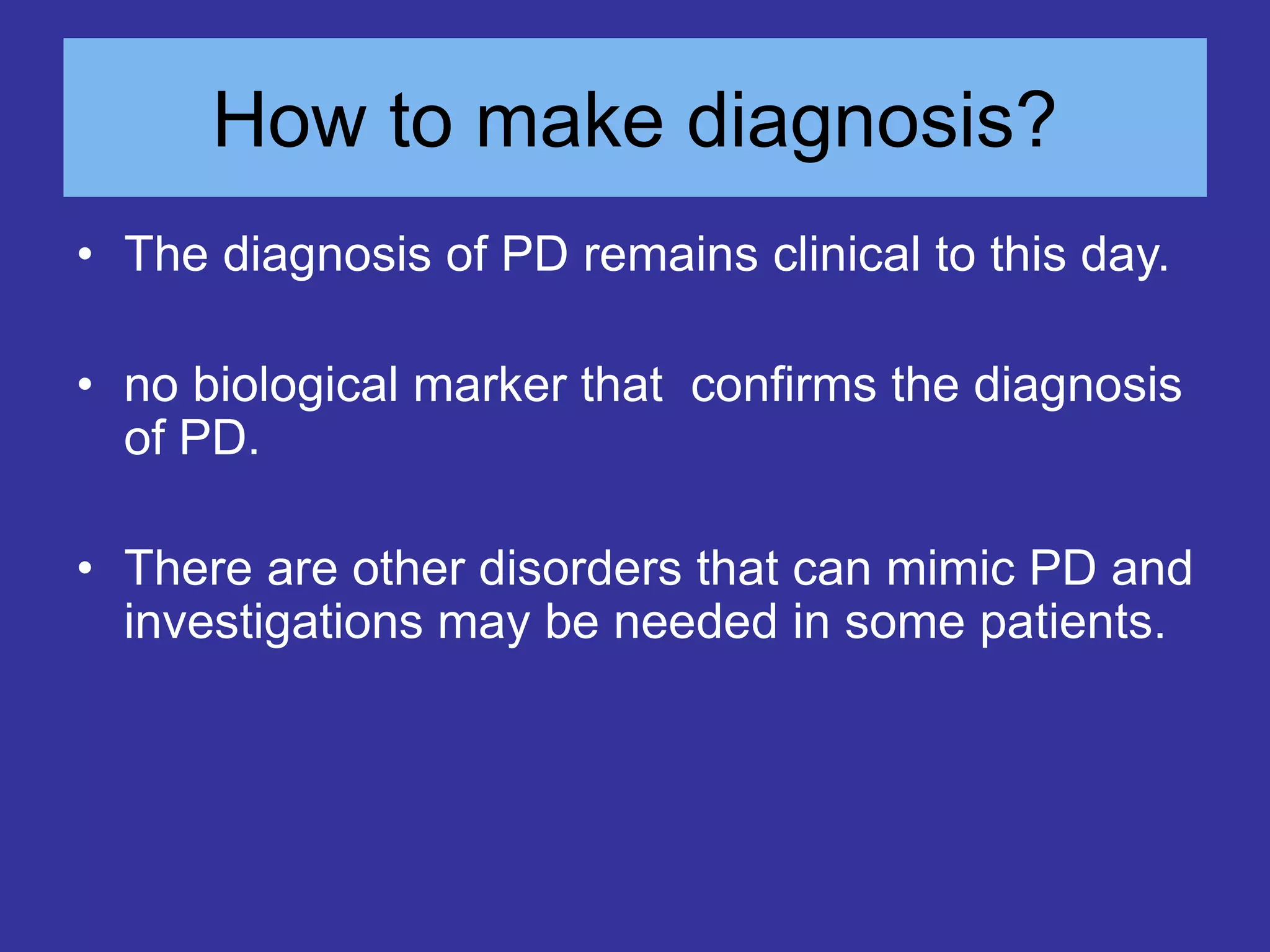 Brief overview of hypokinetic movement disorder | PPT
