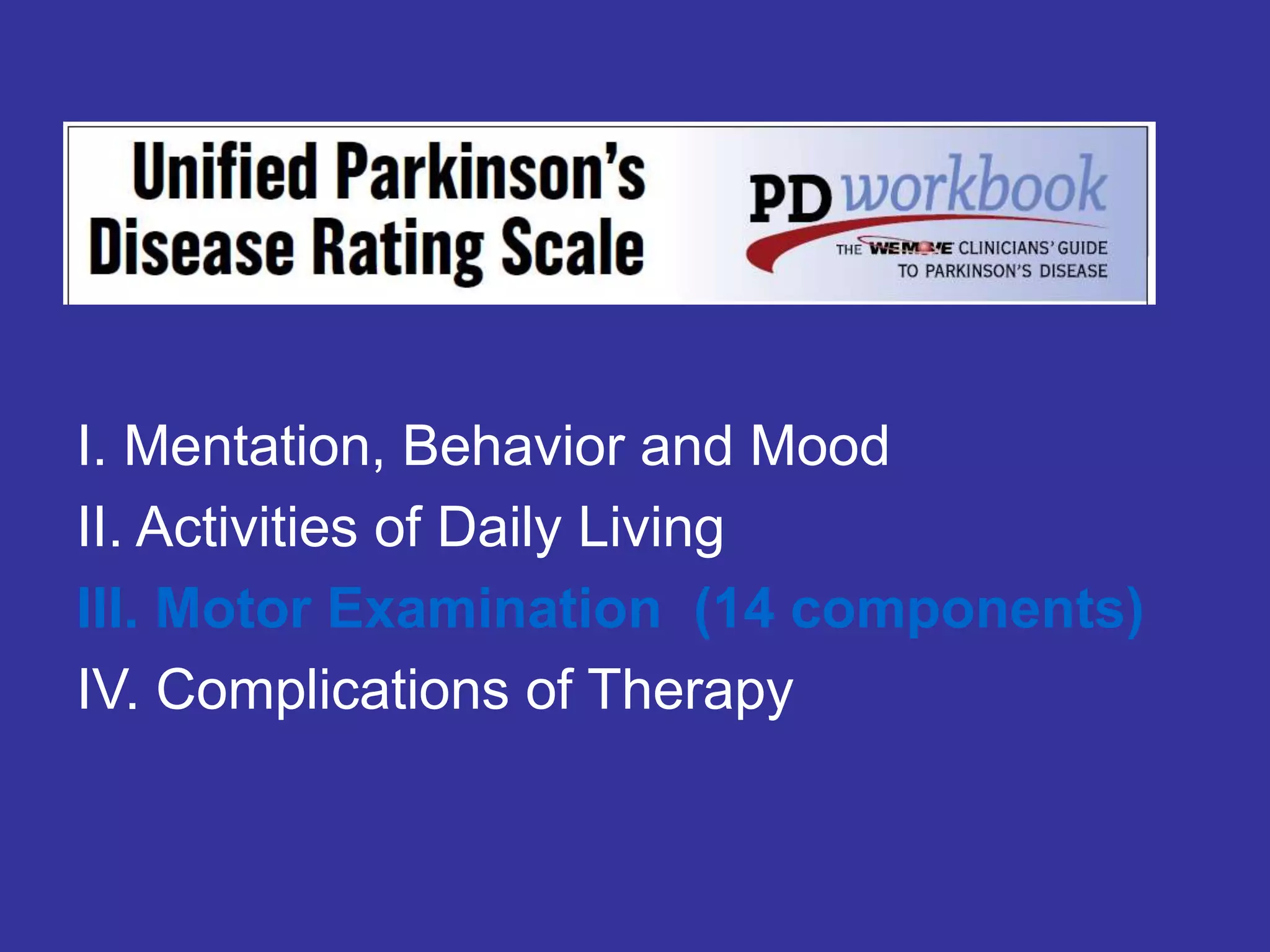 Brief overview of hypokinetic movement disorder | PPT