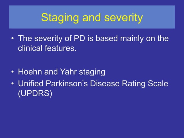 Brief overview of hypokinetic movement disorder | PPT
