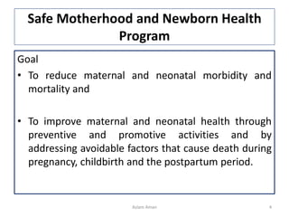 Brief Overview of Management of Safe Motherhood and Newborn Health ...