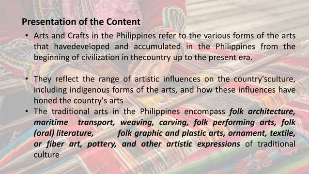 Brief Overview of Philippine Arts and Crafts.pptx