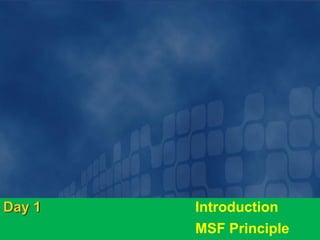Brief overview on Microsoft Solution Framework (MSF) | PPT