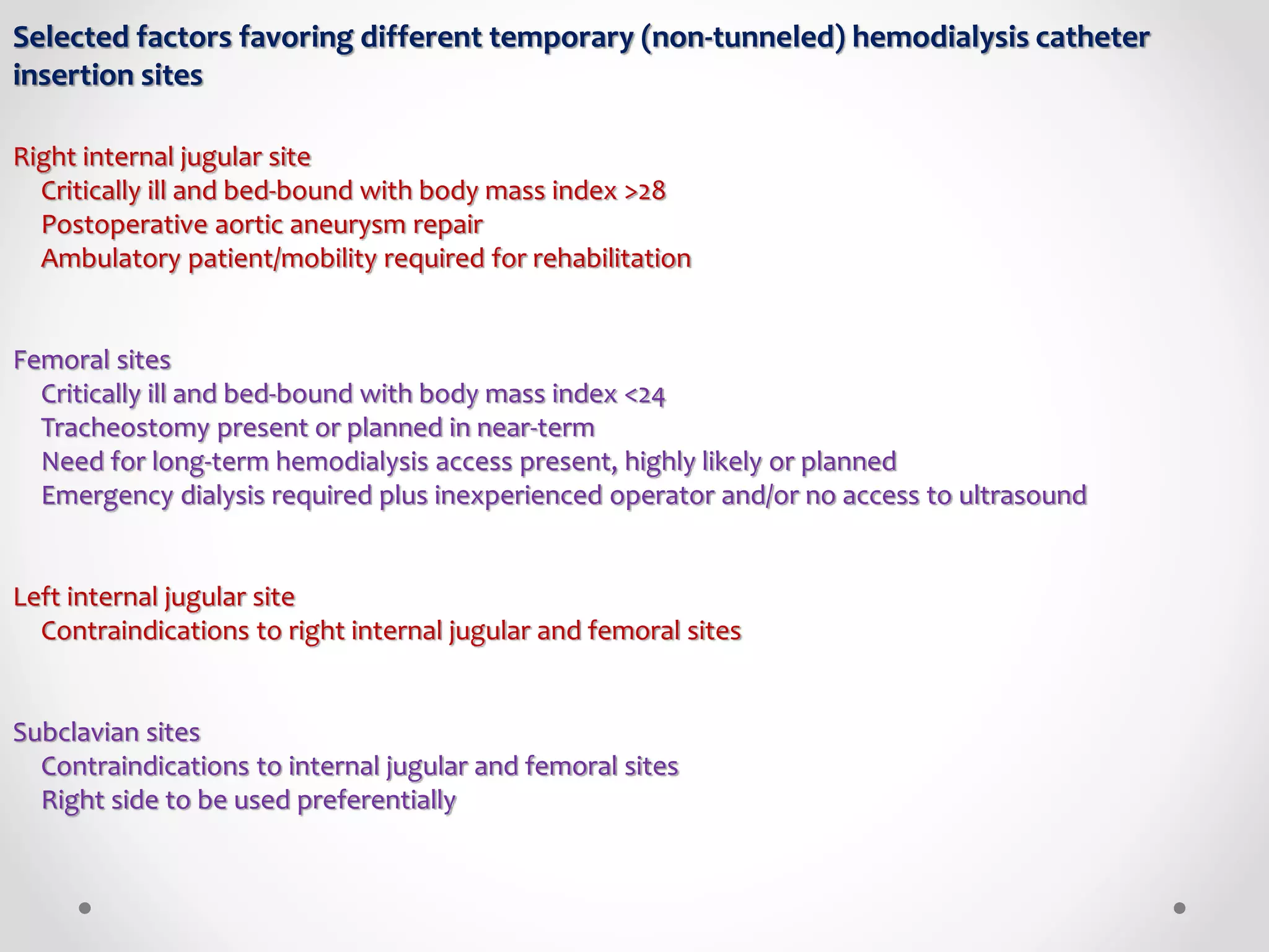Brief pathway to handle temporary HD catheter | PPTX