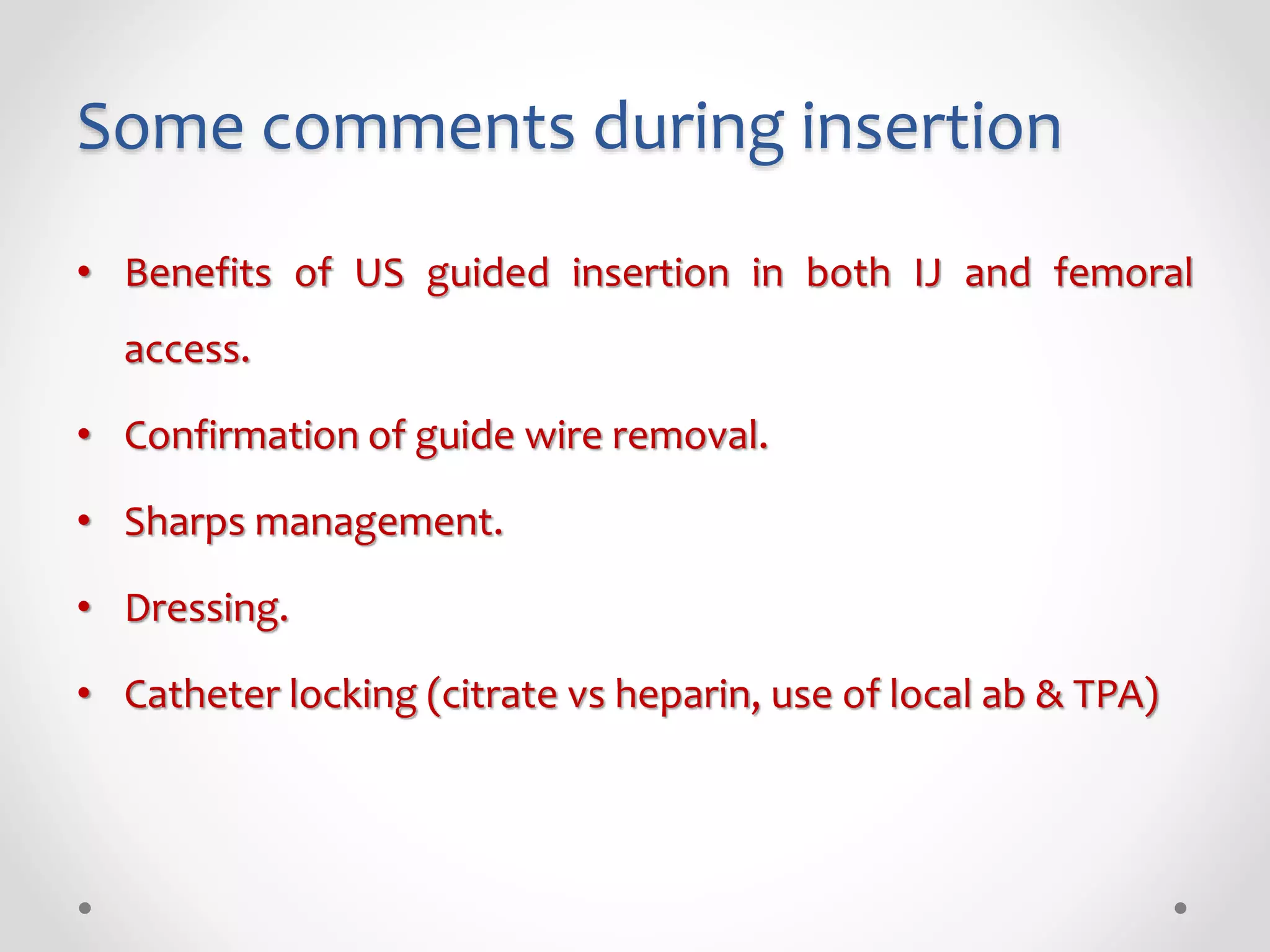 Brief pathway to handle temporary HD catheter | PPTX