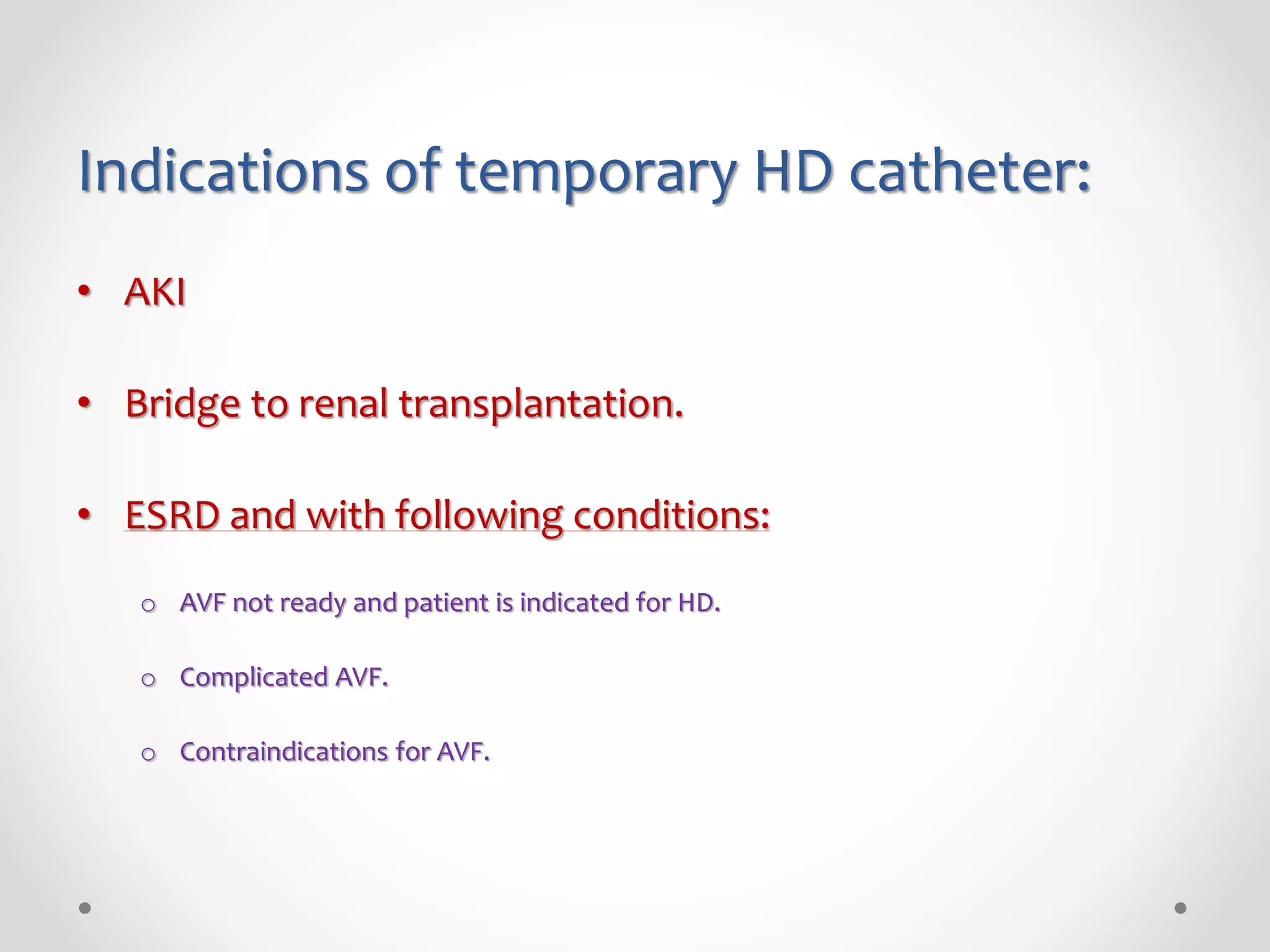 Brief pathway to handle temporary HD catheter | PPTX