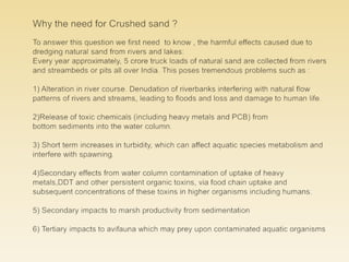 A Brief INTRODUCTION TOUR OF AN ARTIFICIAL SAND Plant | PPT