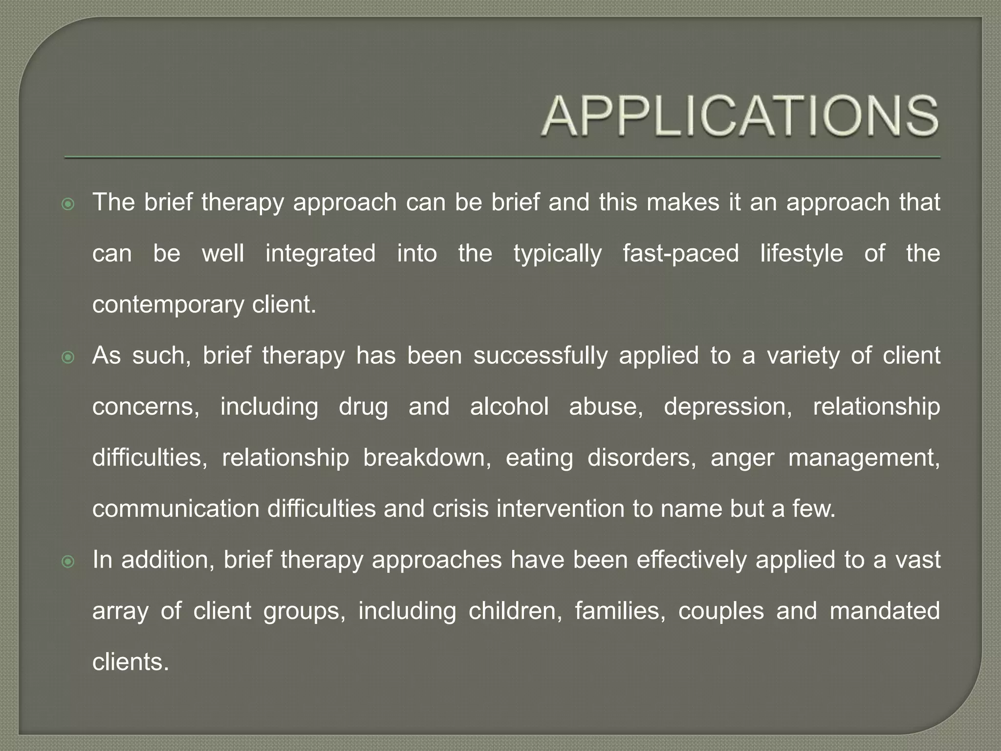 Brief Psychotherapy | PPTX