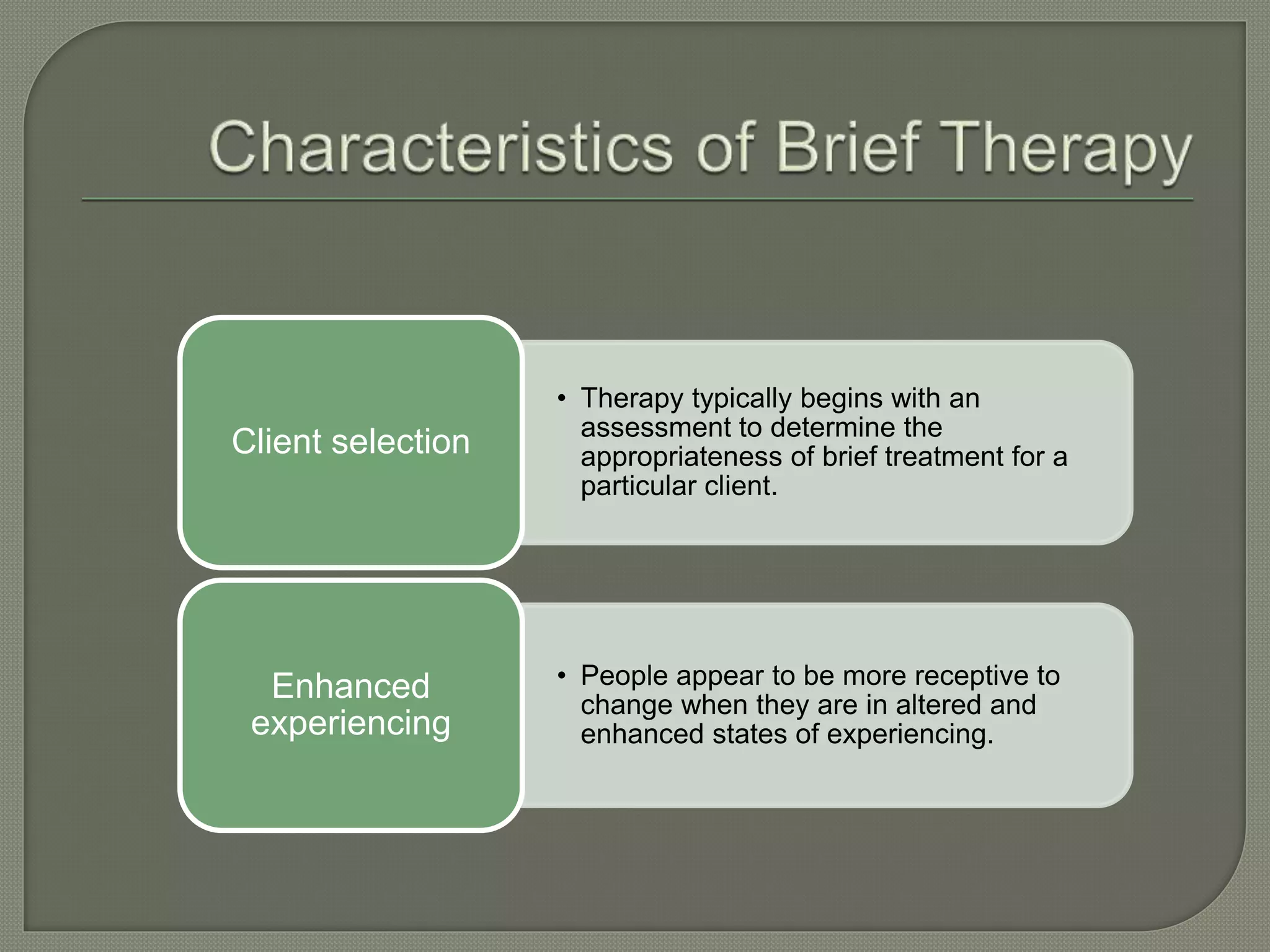 Brief Psychotherapy | PPTX