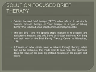 Brief Psychotherapy | PPTX