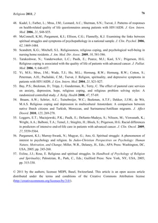 The Brief RCOPE: Current Psychometric Status of a Short Measure of ...