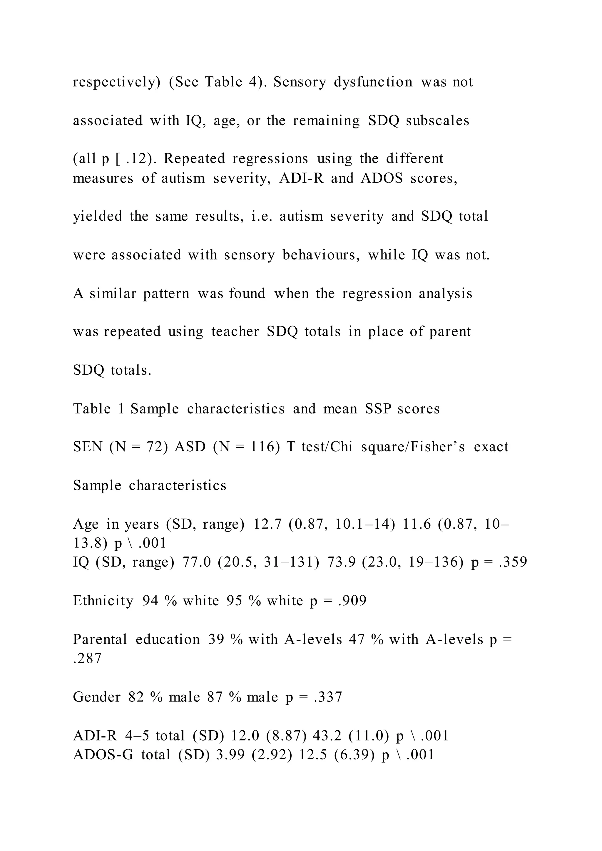 BRIEF REPORTBrief Report DSM-5 Sensory Behaviours in Chil | DOCX