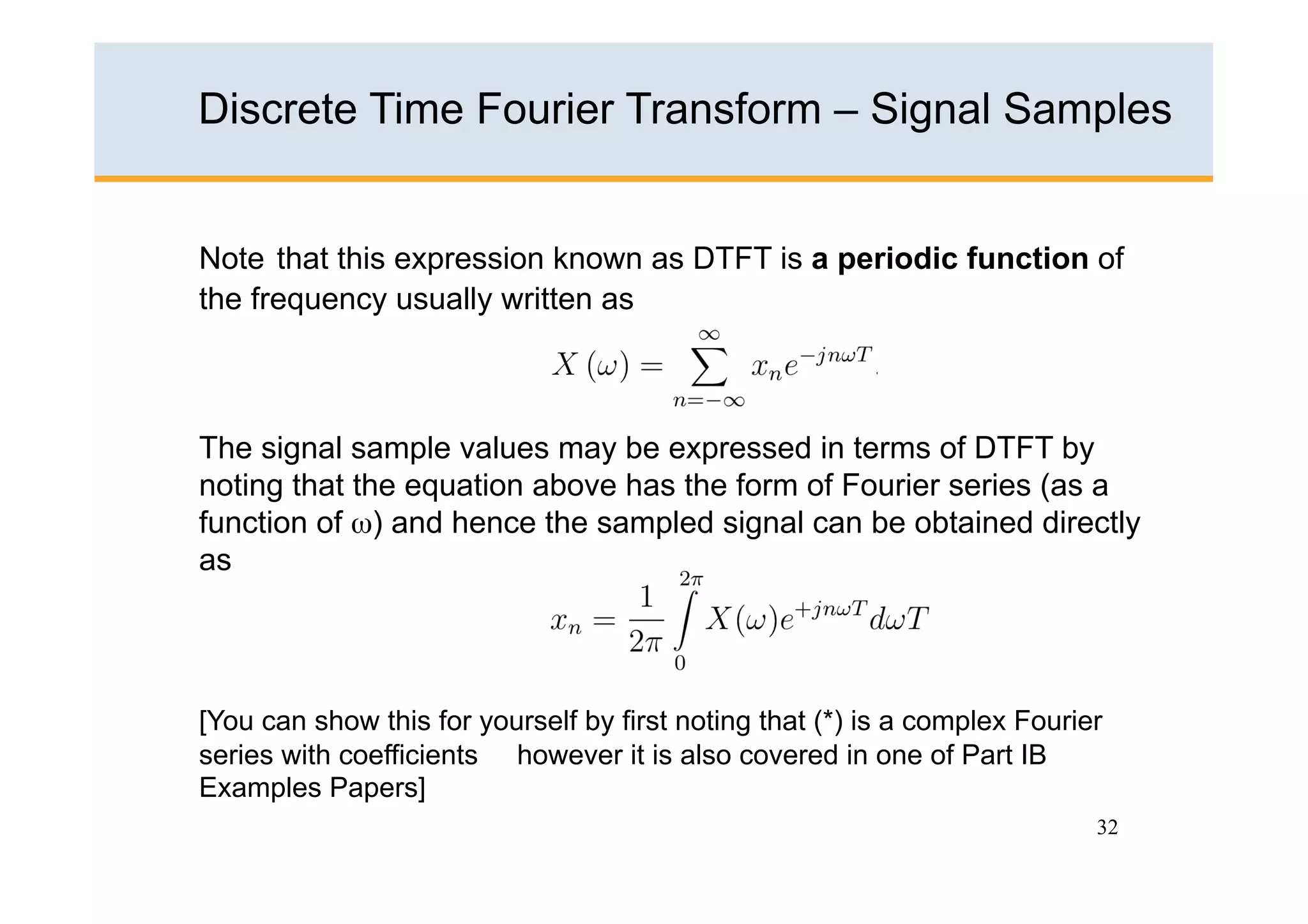 Brief Review of Fourier Analysis | PDF