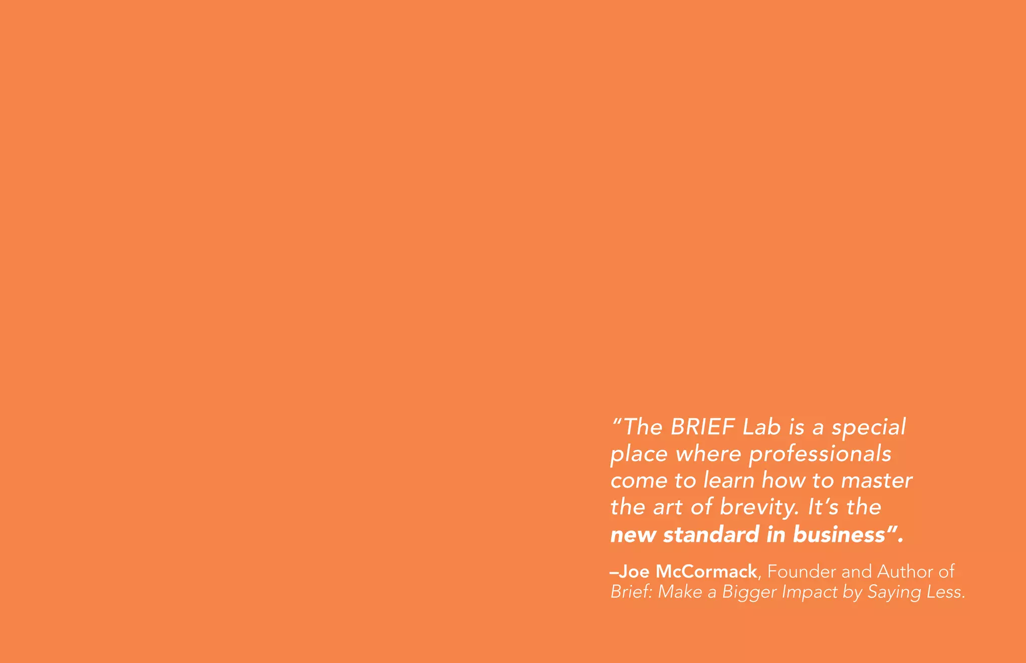 BRIEF Lab Brochure | PDF