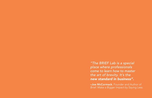 BRIEF Lab Brochure | PDF