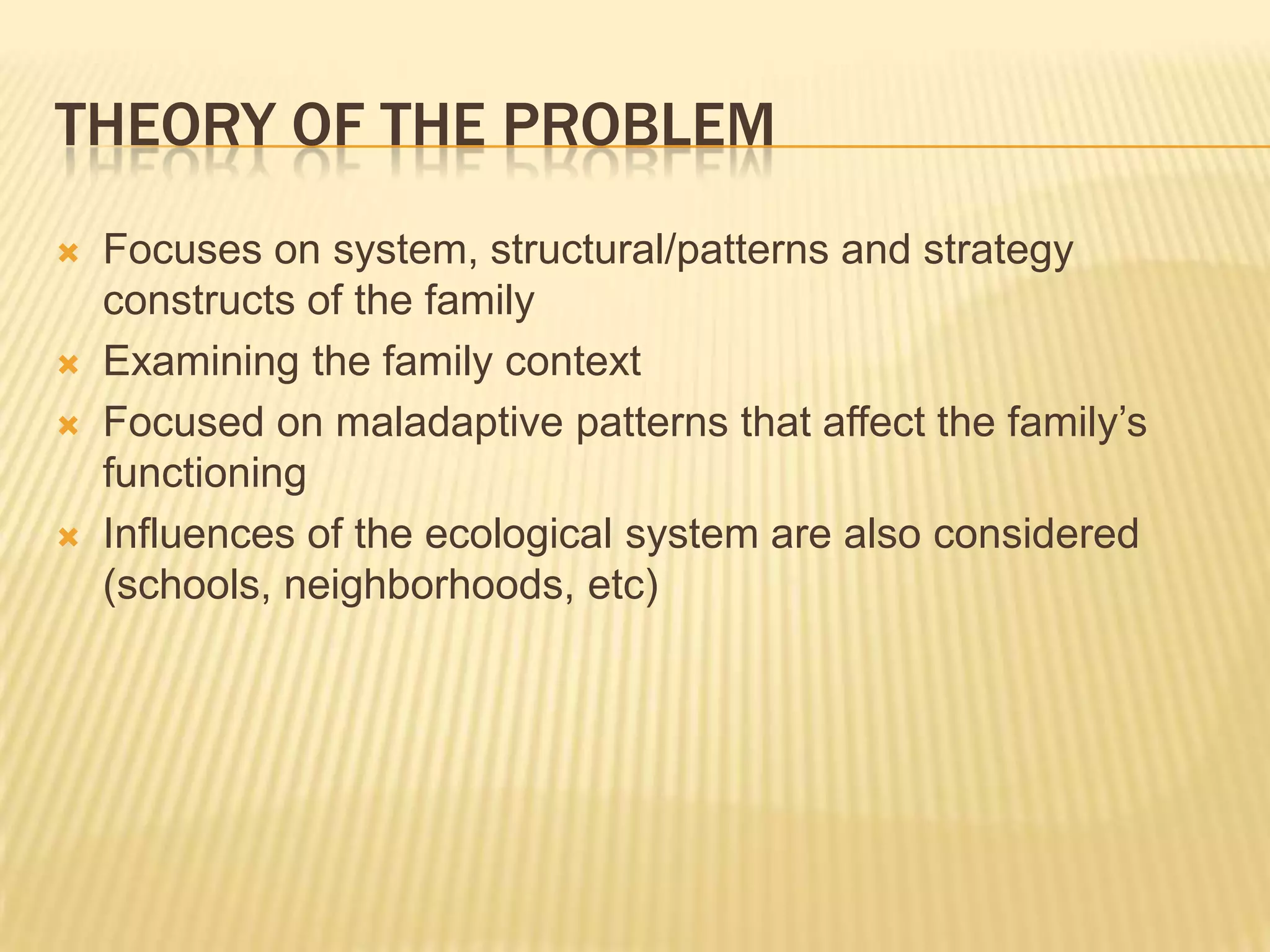 Brief strategic family therapy (bsft) | PPTX