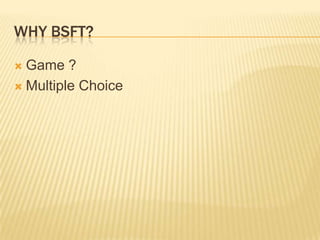 Brief strategic family therapy (bsft) | PPTX