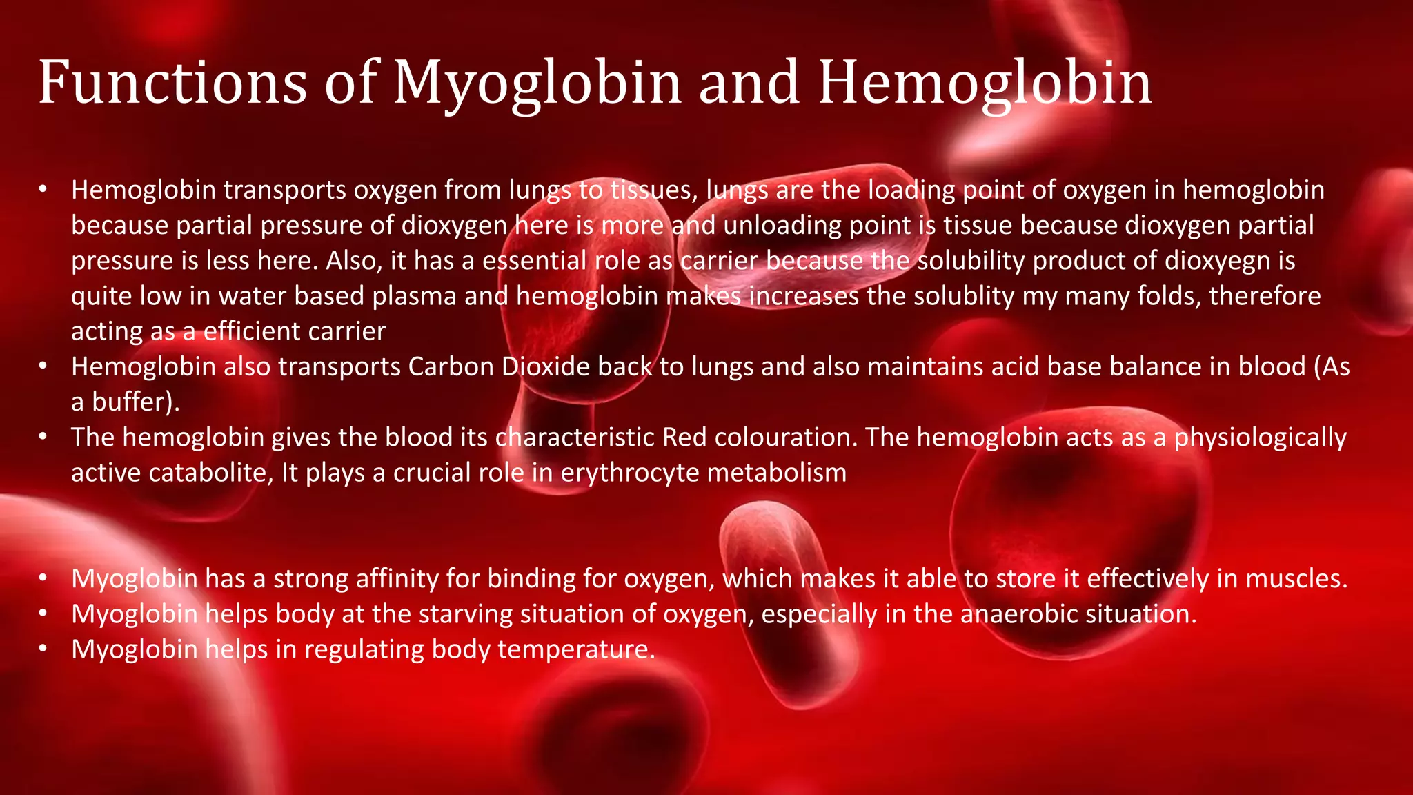 [Brief]Structure and functions of hemoglobin and myglobin (Bio ...