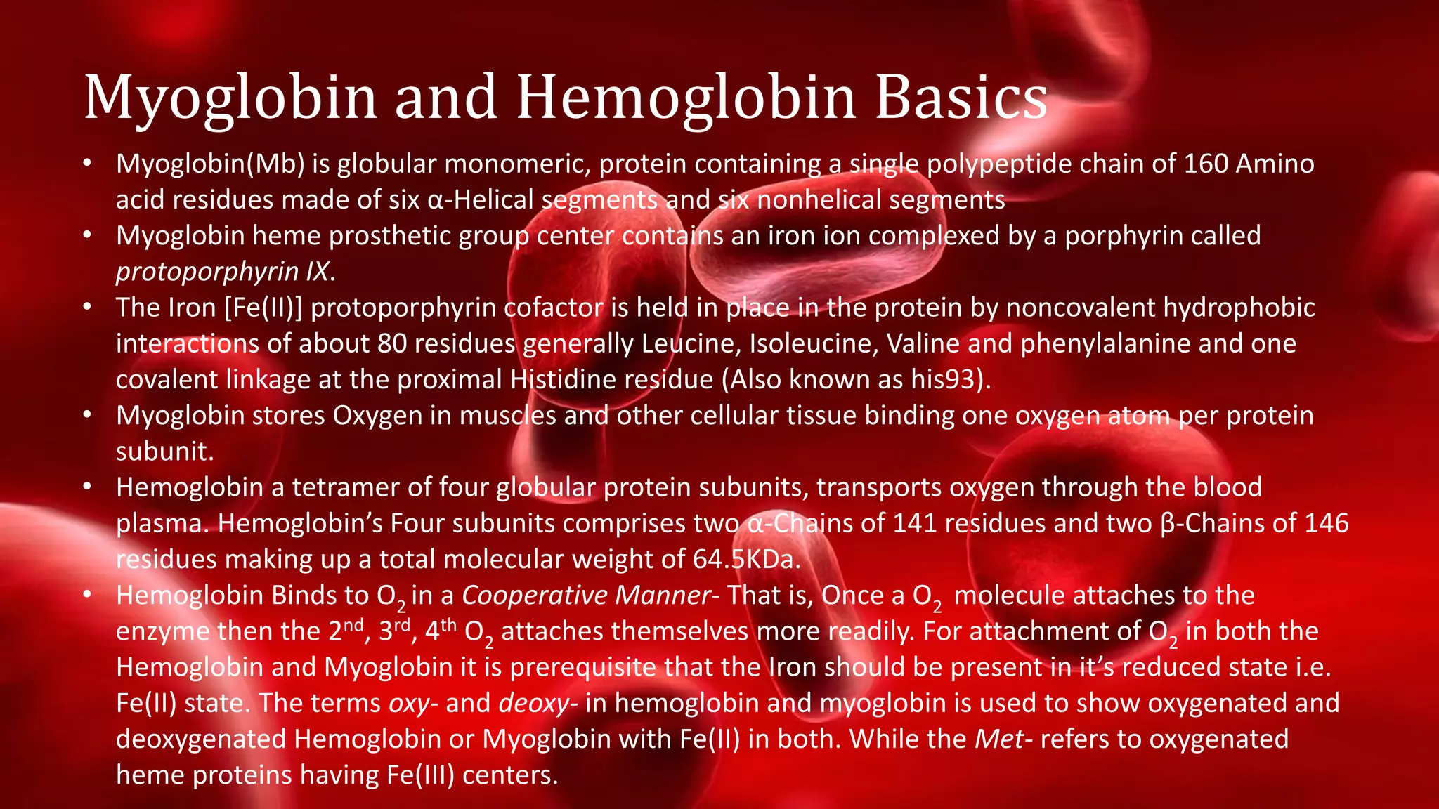 [Brief]Structure and functions of hemoglobin and myglobin (Bio ...